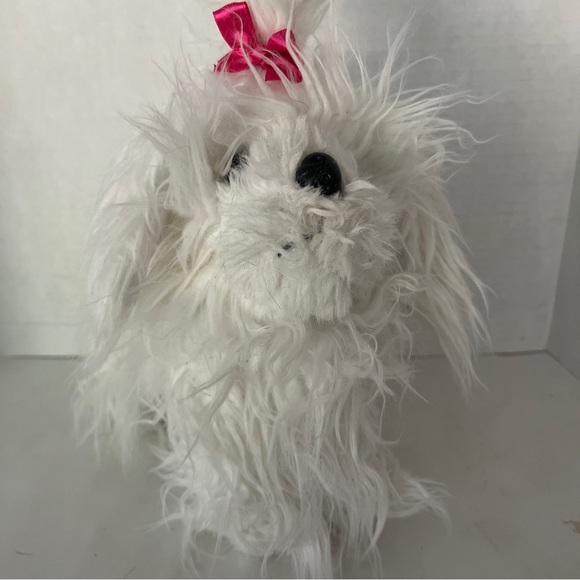 Battat | Toys | Battat White Plush Dog Maltese Puppy Shih Tzu Dog Pink ...